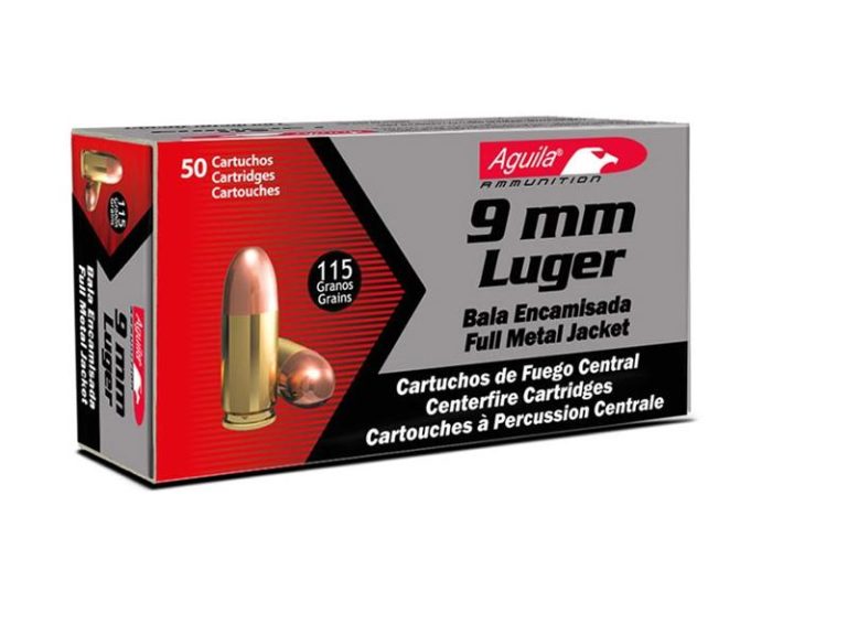 Aguila 9mm Luger 115 Gr. Full Metal Jacket- Box of 50