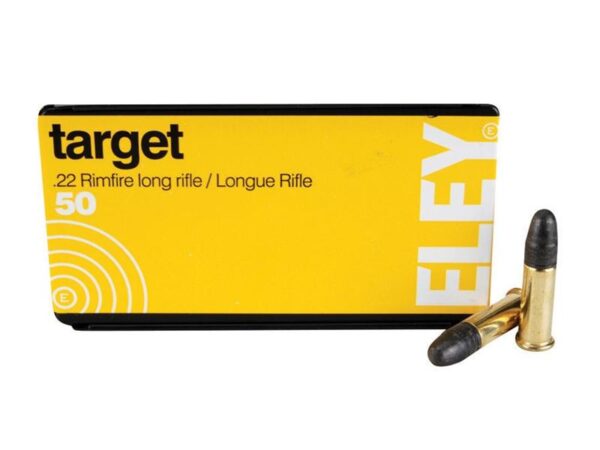 Eley Target .22 Long Rifle 40 Gr. Lead Round Nose- Box of 50 - Selway ...