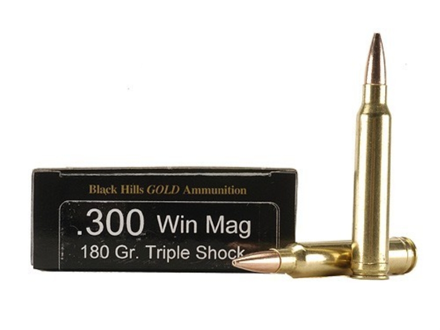 Black Hills Gold .300 Winchester Magnum 180 Gr. Barnes Triple-Shock X Bullets Hollow Point Flat ...