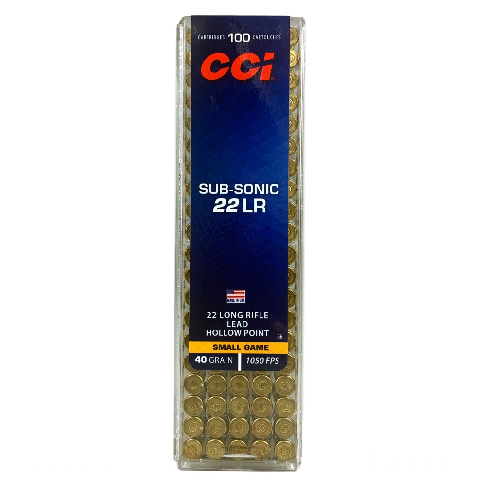 CCI .22 Long Rifle 40 Gr. Lead Hollow Point Subsonic