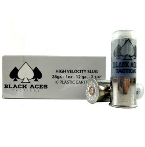 Black Aces Tactical High Velocity 12 Gauge 2-3/4" 1 oz Slug- Box of 10