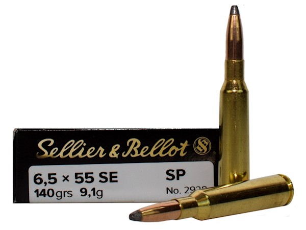 Sellier & Bellot 6.5x55mm SE 140 Gr. Soft Point- Box of 20 - Selway Armory