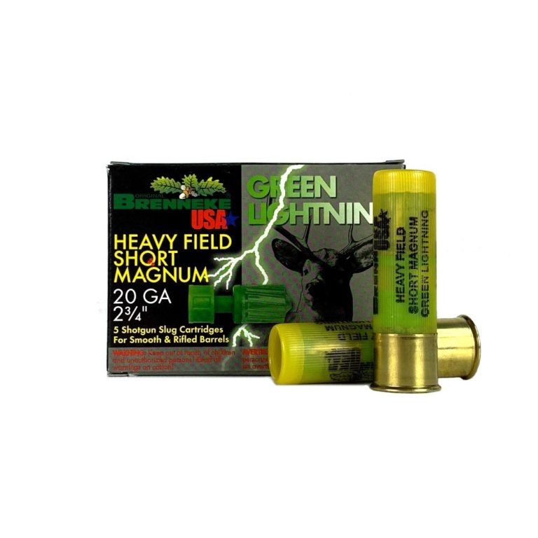 Brenneke USA Green Lighting HFSM 20 Ga 2-3/4" 1 oz Slug