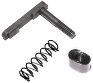 AR15 Magazine Catch Assembly with Button and Spring- Steel Black