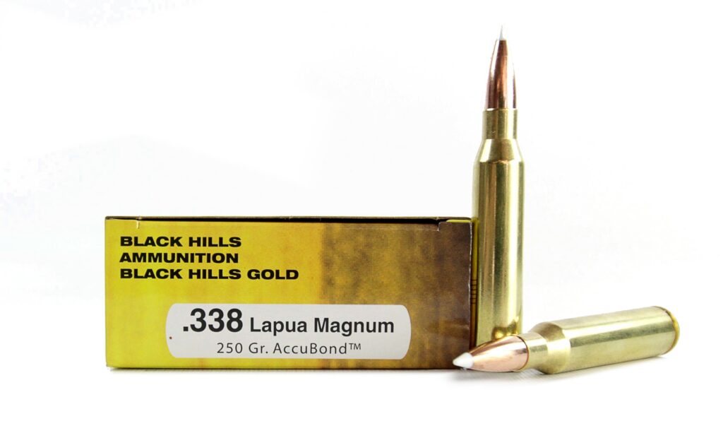 Black Hills Gold .338 Lapua Magnum 250 Gr. Nosler AccuBond